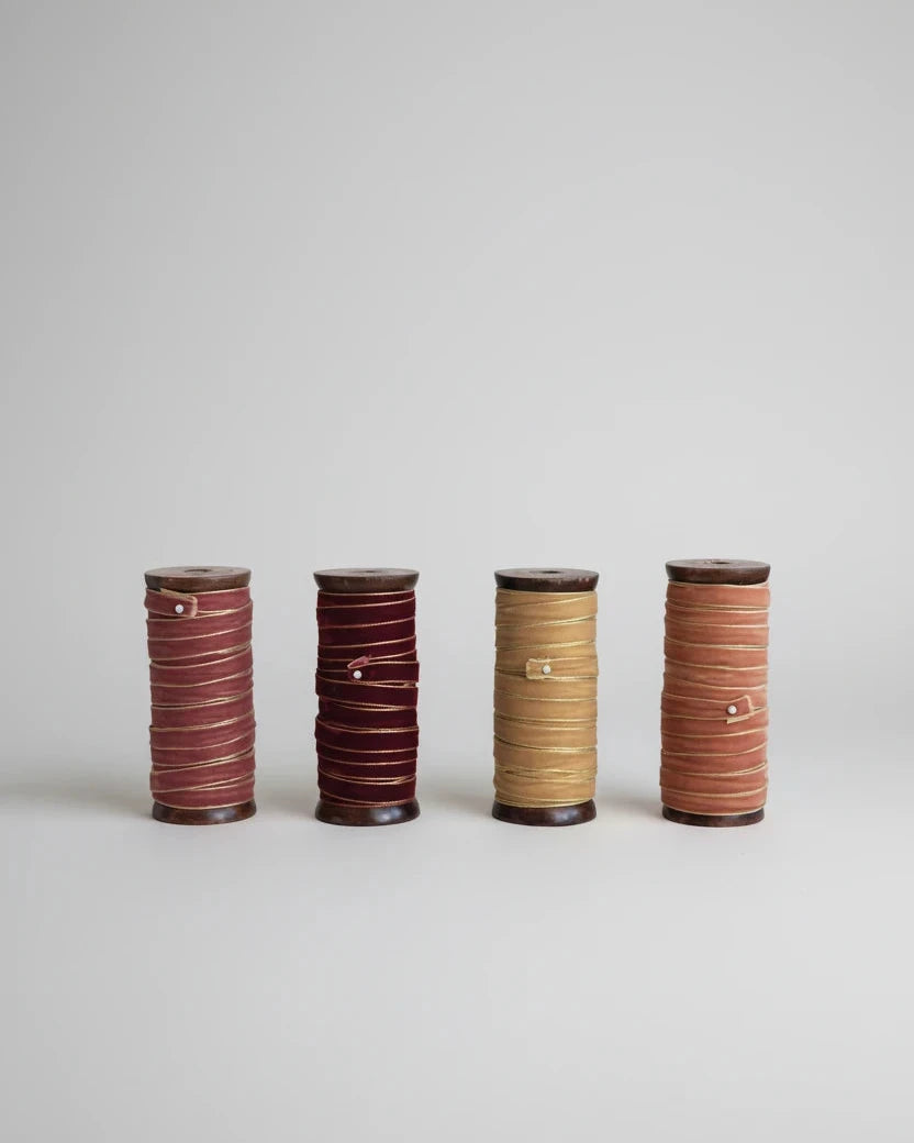 Velvet Ribbon with Metallic Edge 10 yards – Marrs Mercantile, LLC